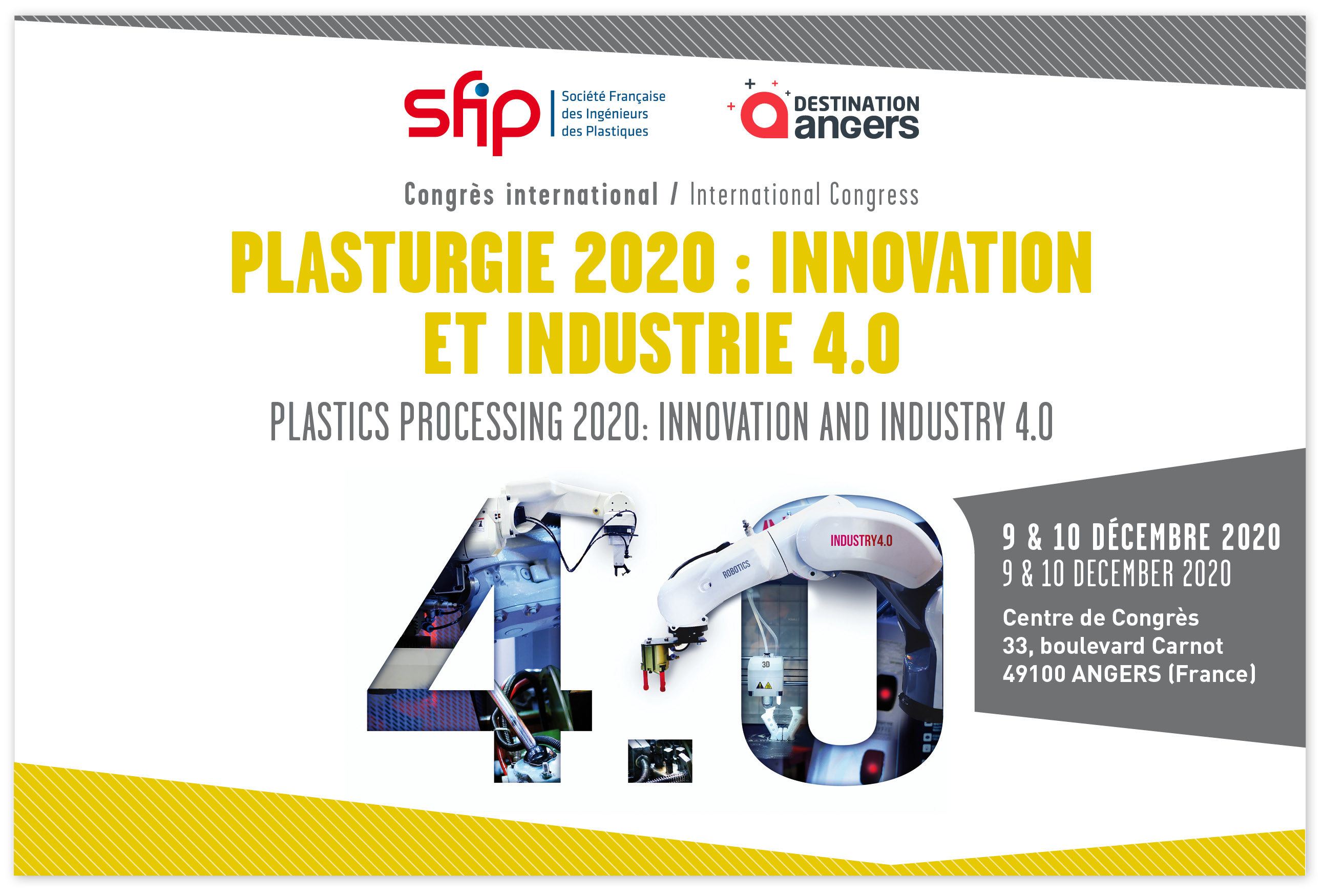 SFIP | Congrès « Plasturgie 2020 Innovation et Industrie 4.0 SFIP | Congrès « Plasturgie 2020 Innovation et Industrie 4.0